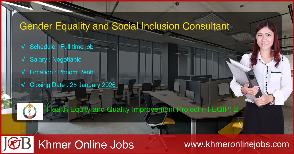 Gender Equality and Social Inclusion Consultant សំរាប់ Health Equity ...